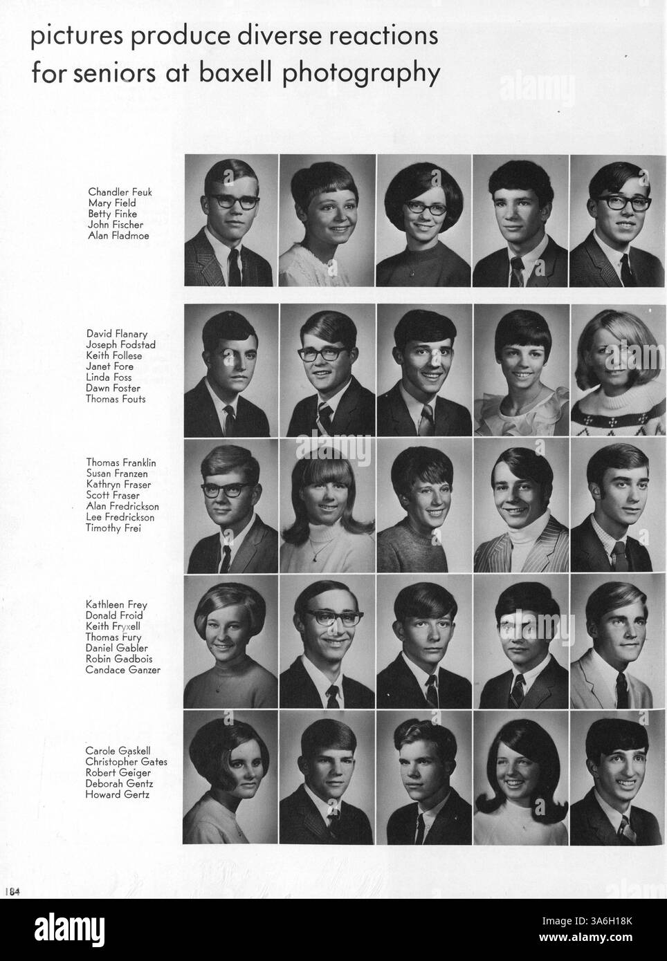The 1969 robbinsdale high school yearbook captures key moments f hi-res stock photography and ...