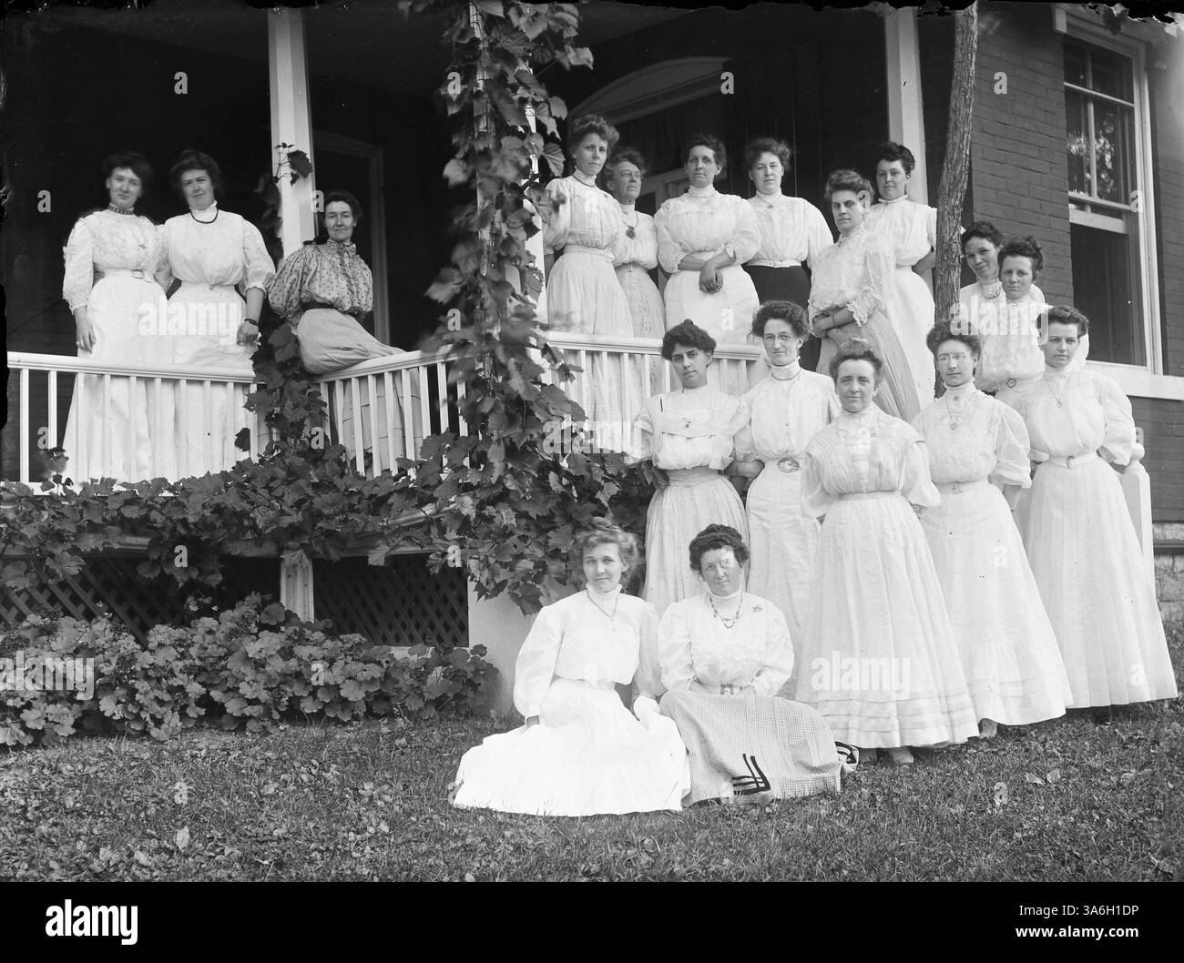 The photograph features the wives of officers from the 13th Minnesota ...