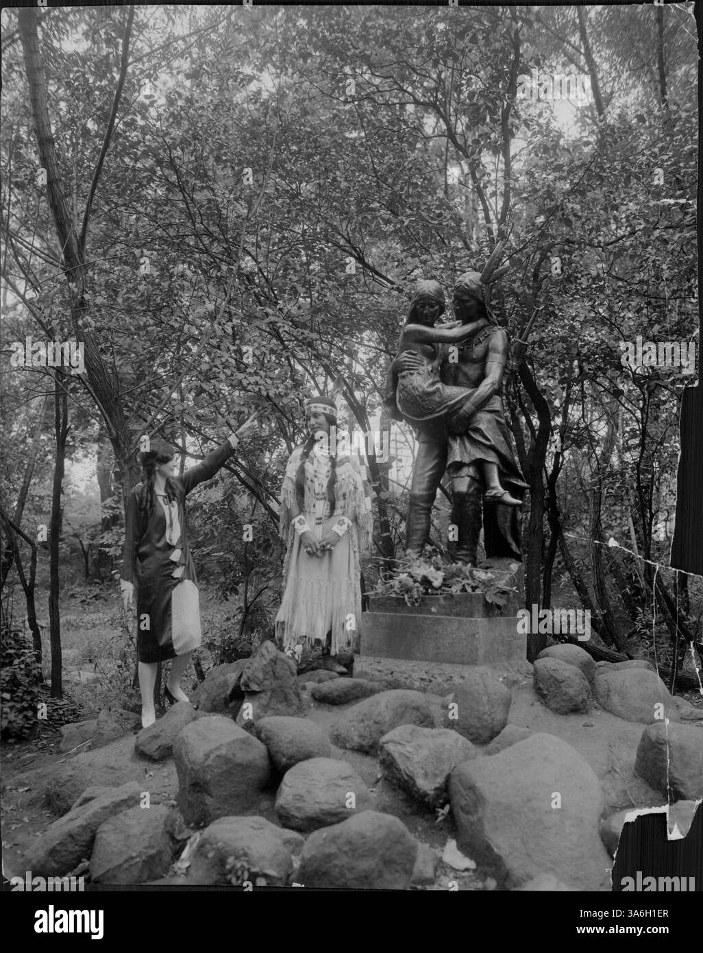 This sculpture by Jacob Fjelde, located in Minnehaha Park, depicts the ...