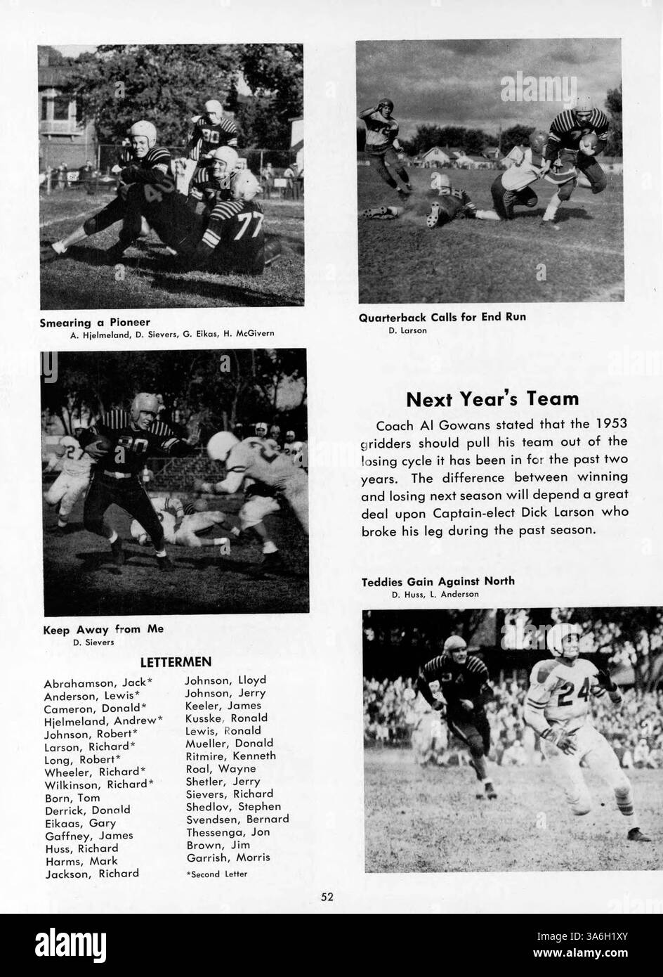 Notable school events from the 1952 1953 academic year hi-res stock ...