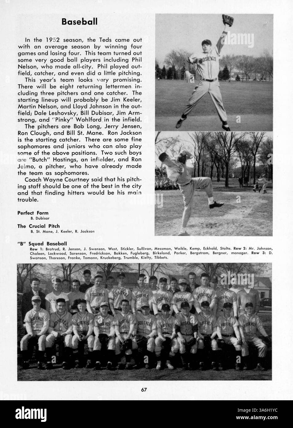The 1953 'Sagamore' yearbook captures Roosevelt High School's student ...