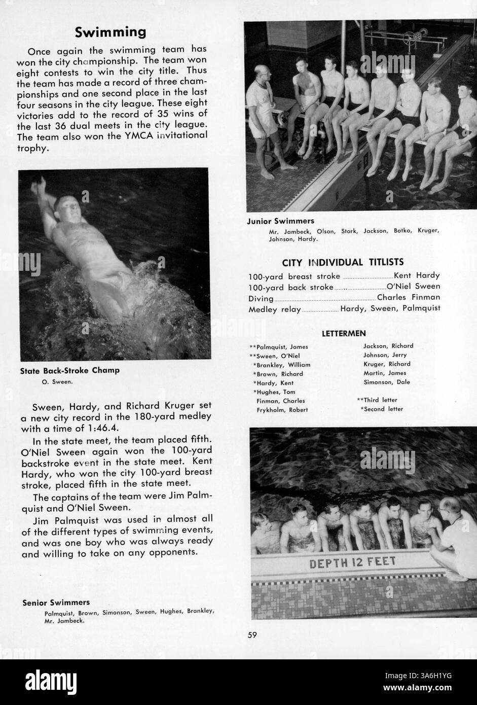 The 1953 'Sagamore' yearbook from Roosevelt High School documents ...