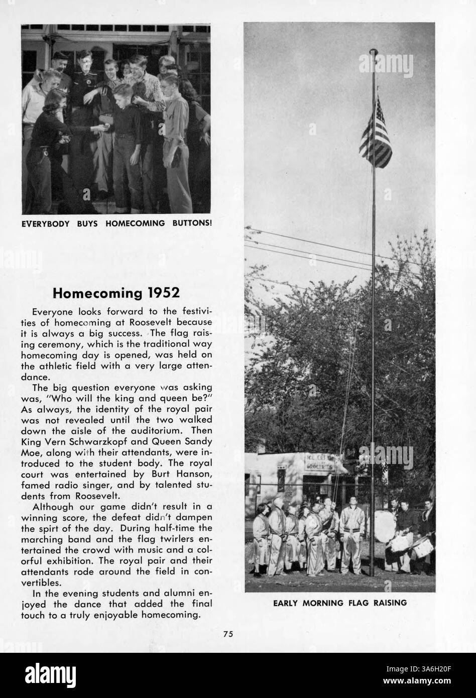 This 'Sagamore' yearbook from 1953 documents Roosevelt High School’s ...