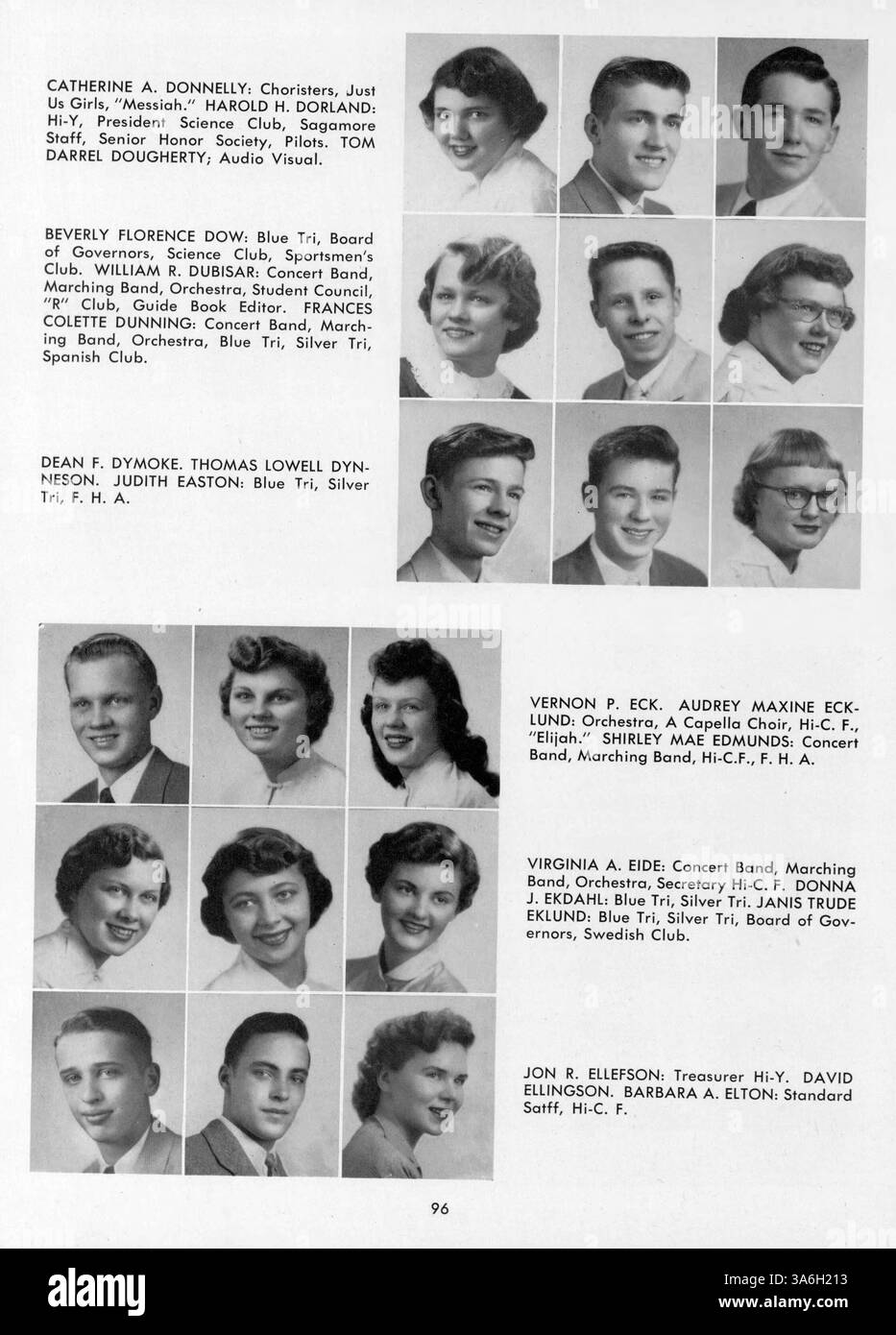 The 1953 'Sagamore' yearbook captures Roosevelt High School's students ...