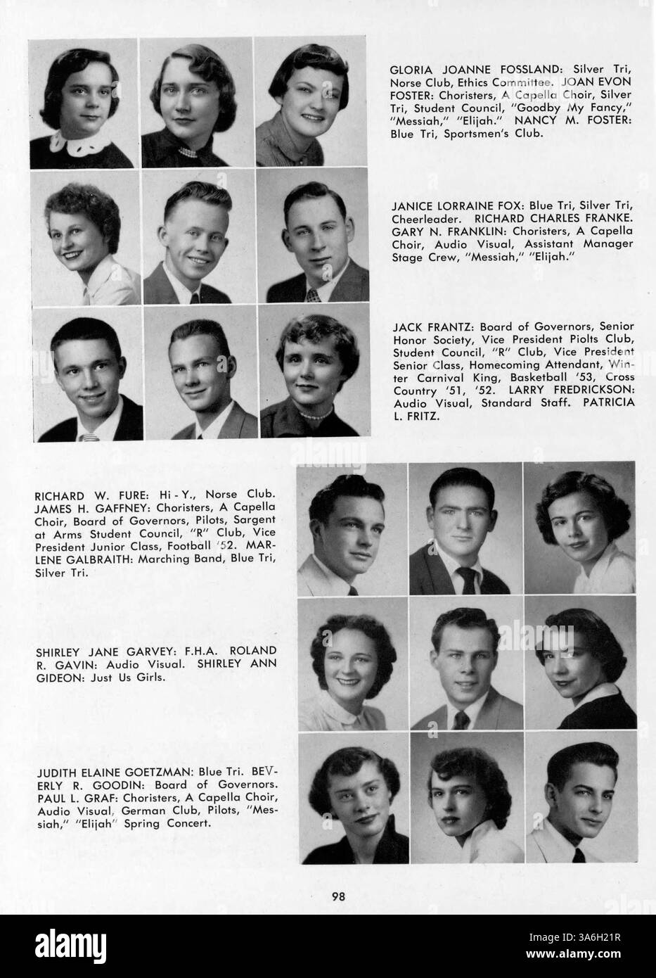 The 'Sagamore' yearbook from 1953 documents Roosevelt High School’s ...