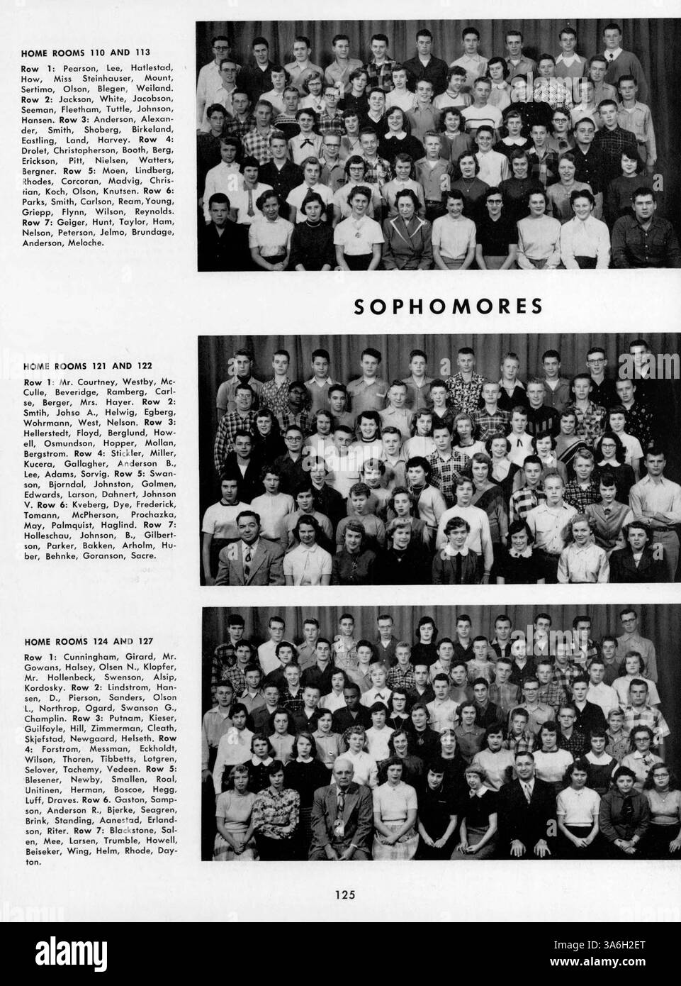 The 1953 'Sagamore' yearbook from Roosevelt High School documents the ...