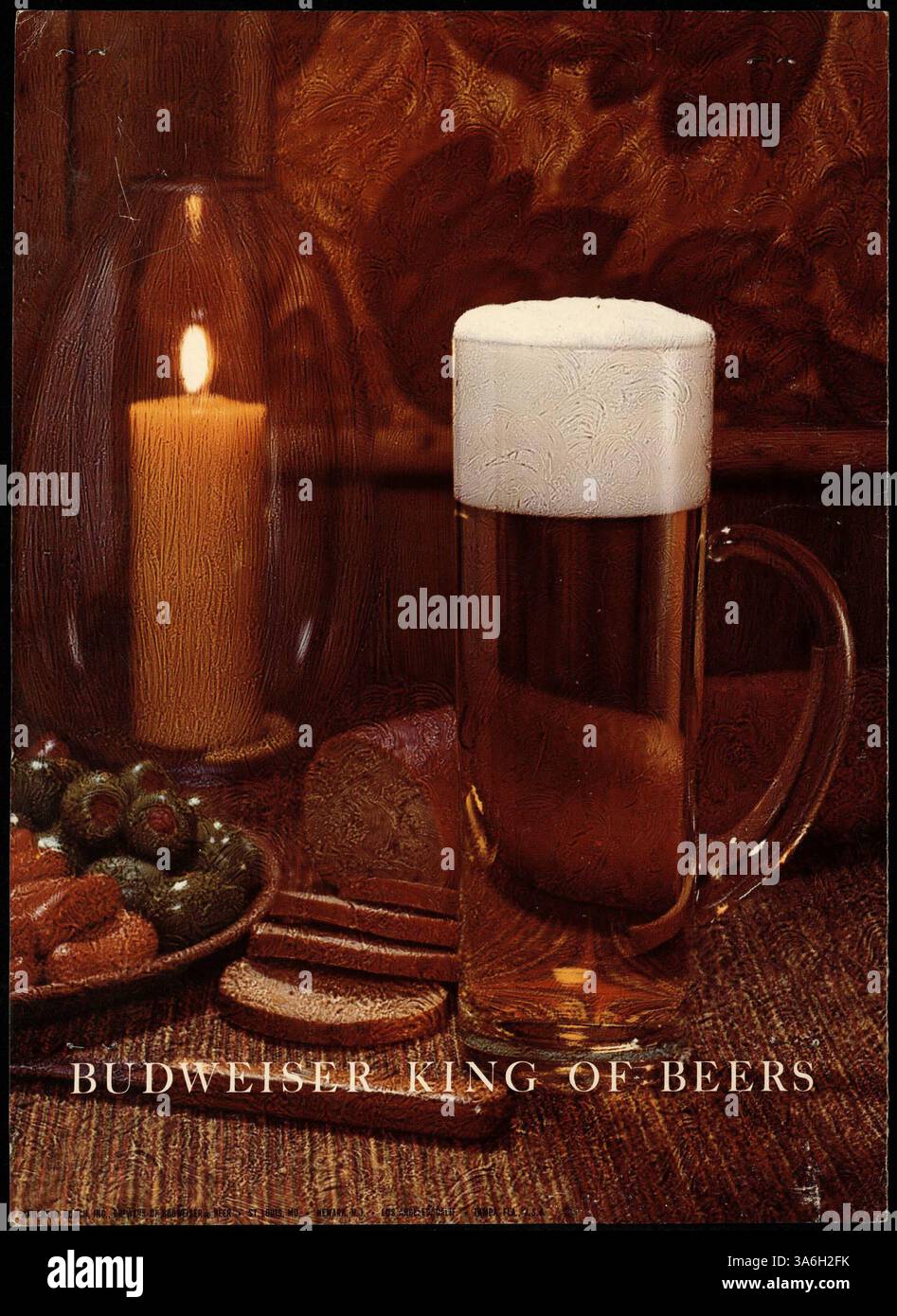 Ramondos menu features a budweiser branded cover with photos of beers ...