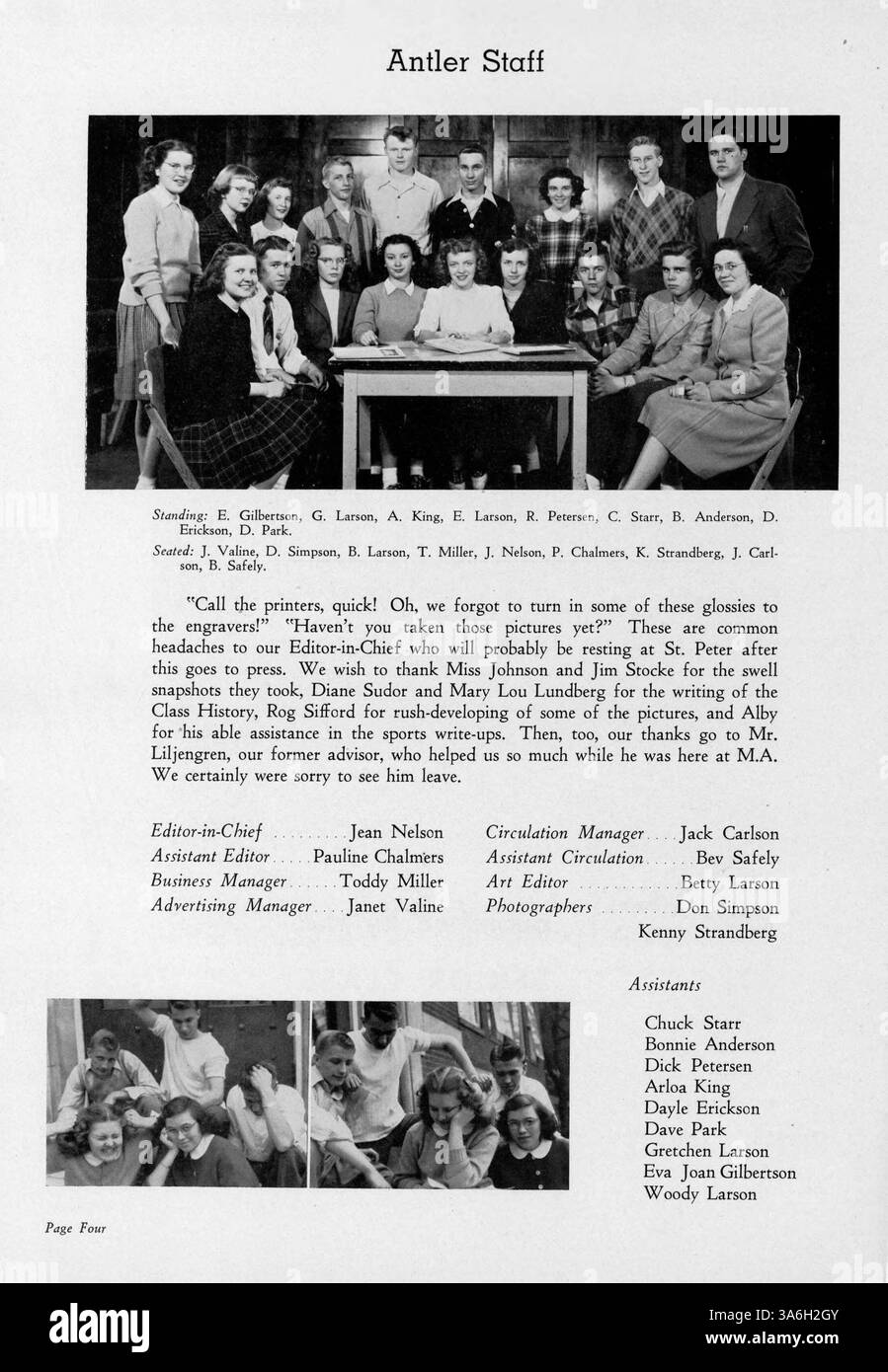 Minnehaha Academy’s 1946 'Antler' yearbook highlights the students, teachers, athletic teams ...