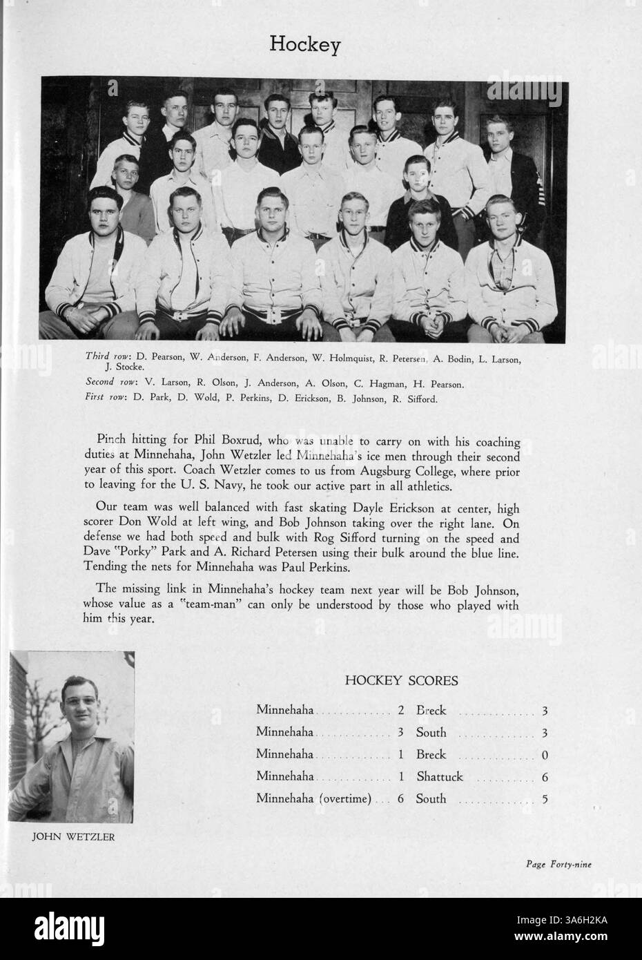 Minnehaha Academy's 1946 'Antler' yearbook documents the academic year with highlights of ...