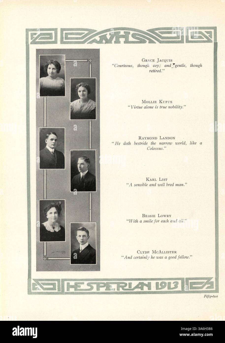 The key events from the 1912 1913 school year hi-res stock photography ...