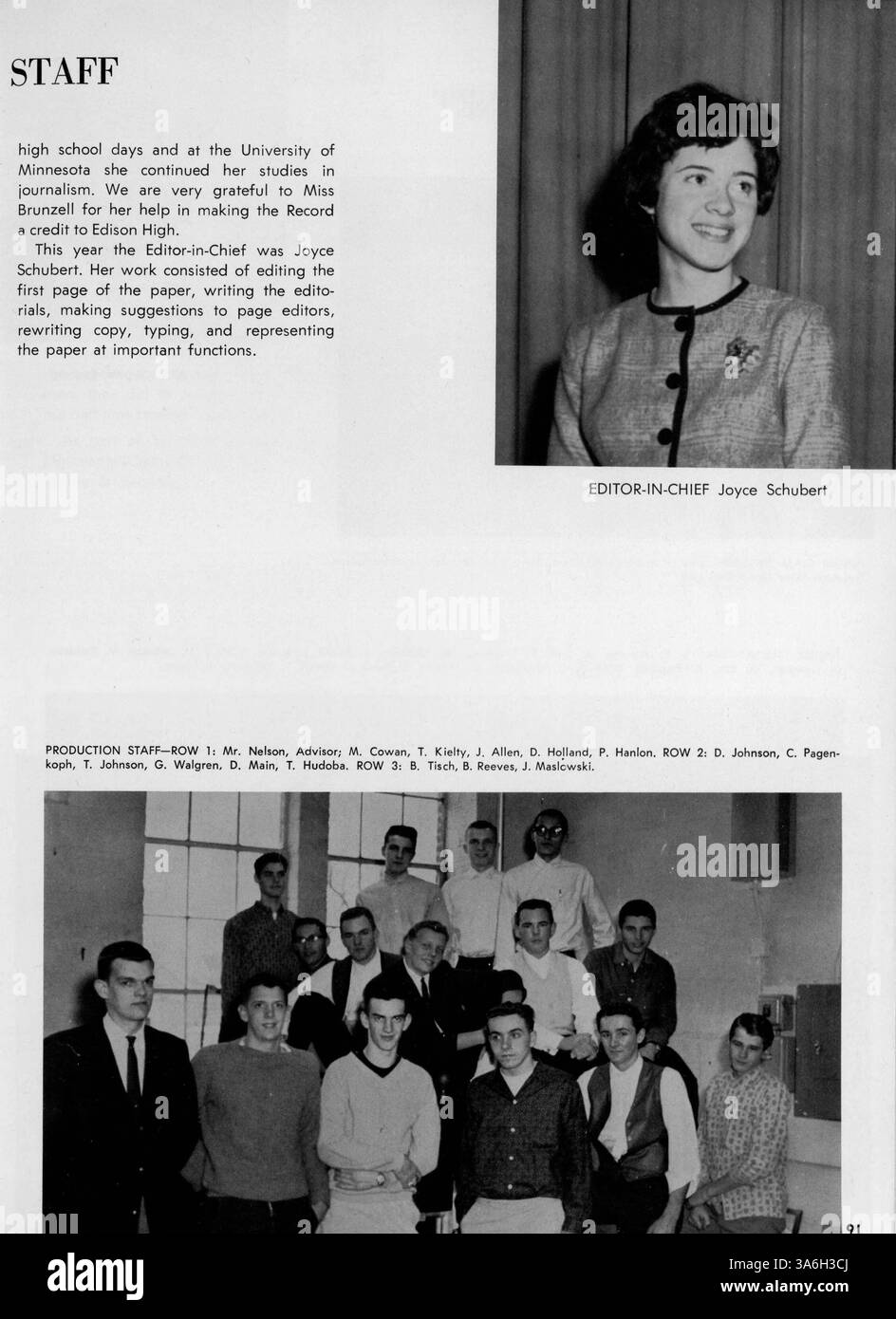 The 1962 Edison Yearbook captures the events, students, teachers, and ...