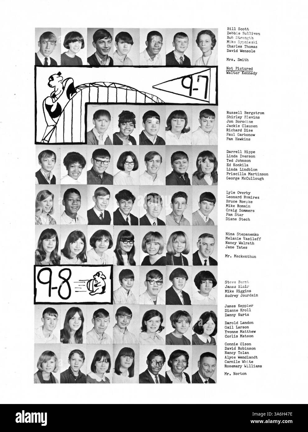 This 1966 yearbook from Phillips Junior High showcases student life ...