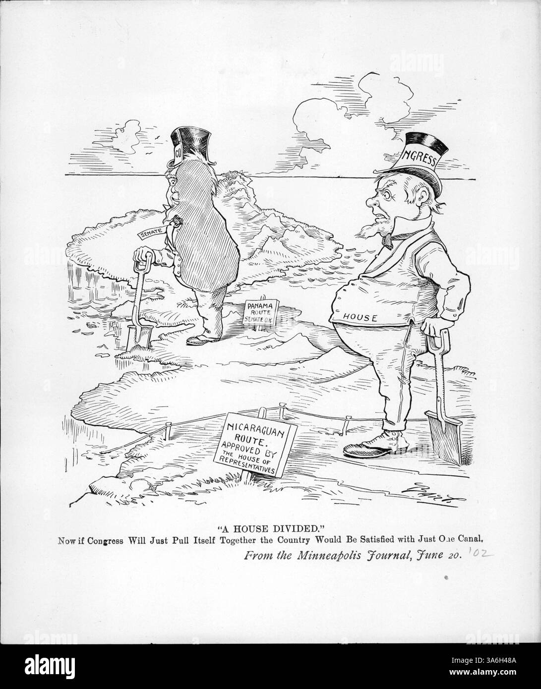 This cartoon from a historical publication depicts the U.S. Congress ...