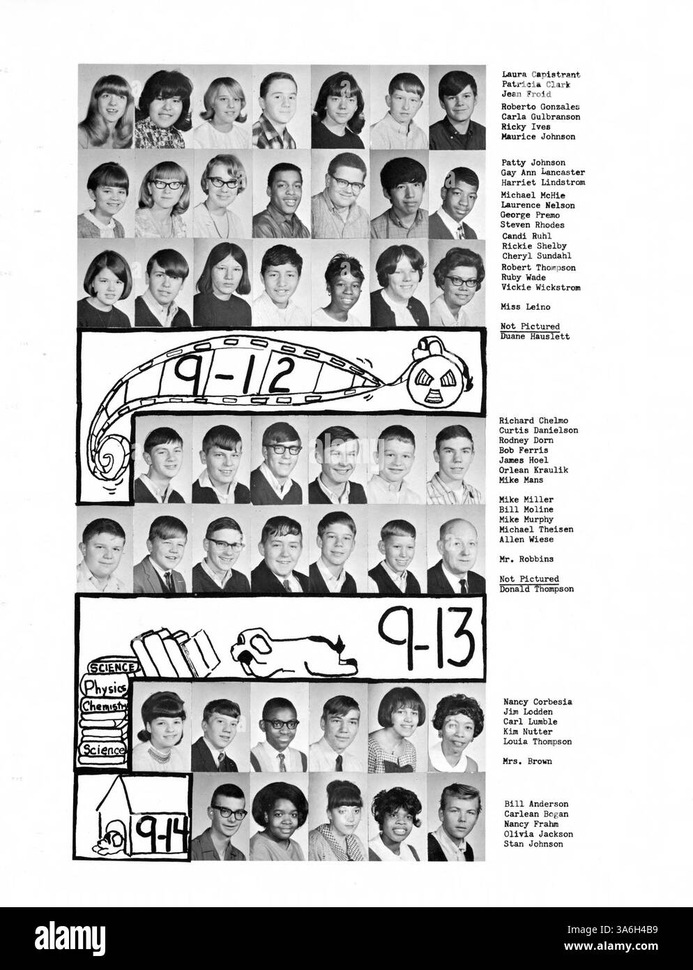 African american cultural milestones during the 1965 1966 school year Cut Out Stock Images ...