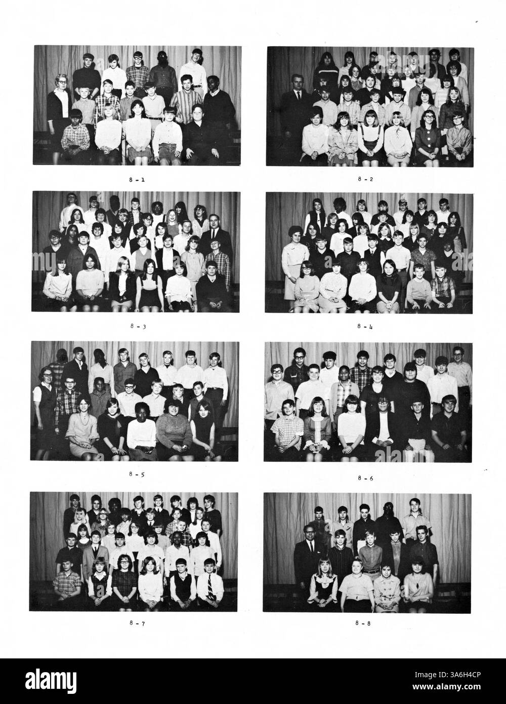 The 1966 Phillips Junior High Yearbook reflects the school’s academic ...