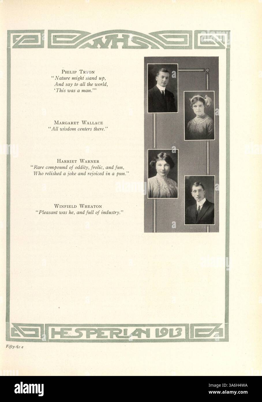 The Hesperian Yearbook from 1913 chronicles the students, teachers ...