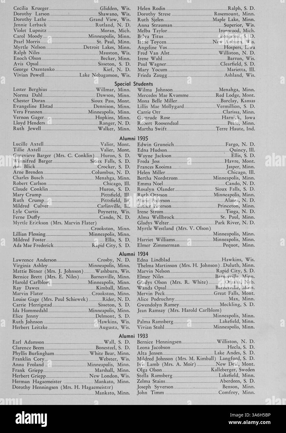 The 1936 yearbook from North Central Bible Institute highlights the ...