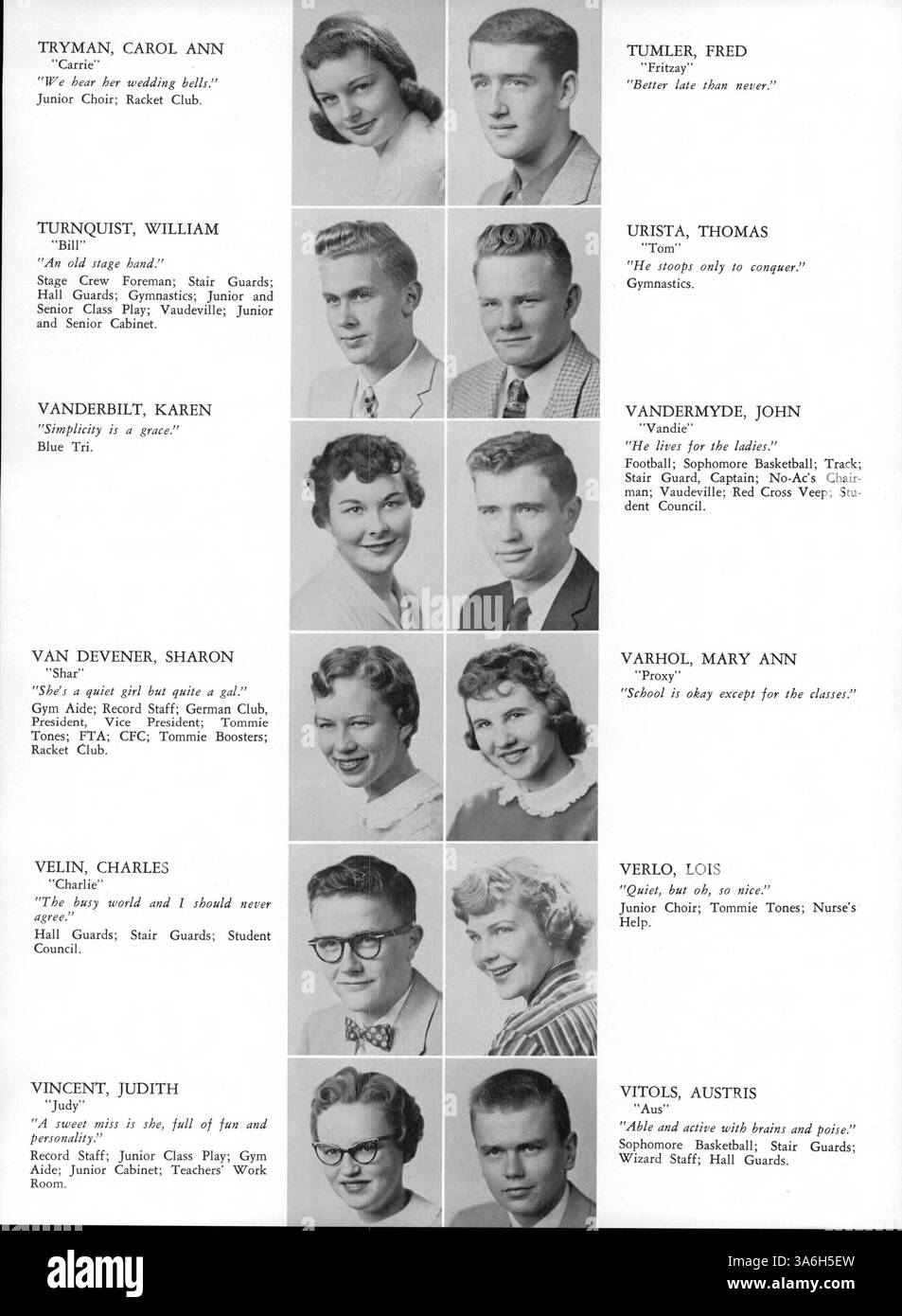 Yearbook from edison high school captures the school year 1957 1958 hi ...