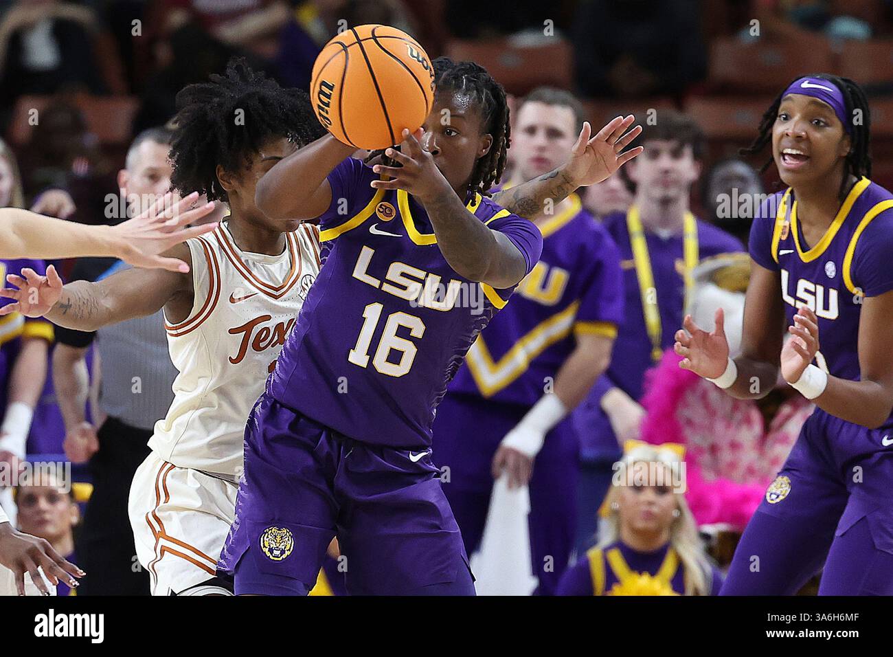 GREENVILLE, SC - MARCH 08: LSU Tigers guard Kailyn Gilbert (16) during ...