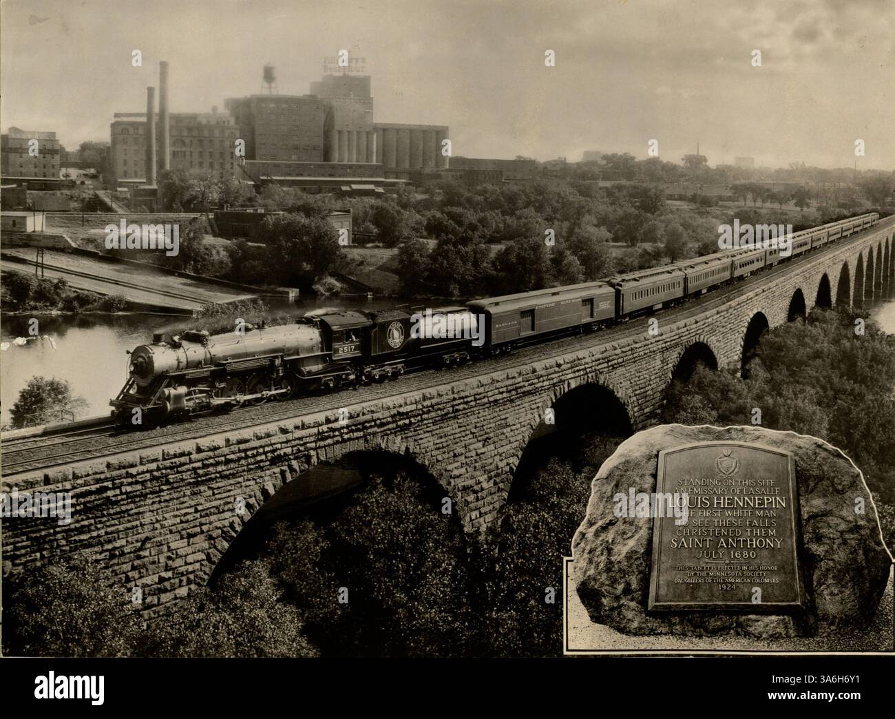 The Great Northern Railroad's 'Empire Builder' is shown crossing the ...