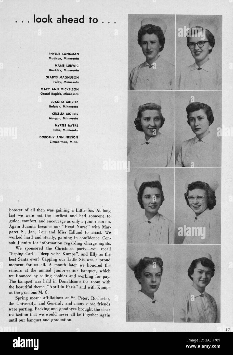 The 1955 yearbook from Swedish Hospital School of Nursing captures the ...