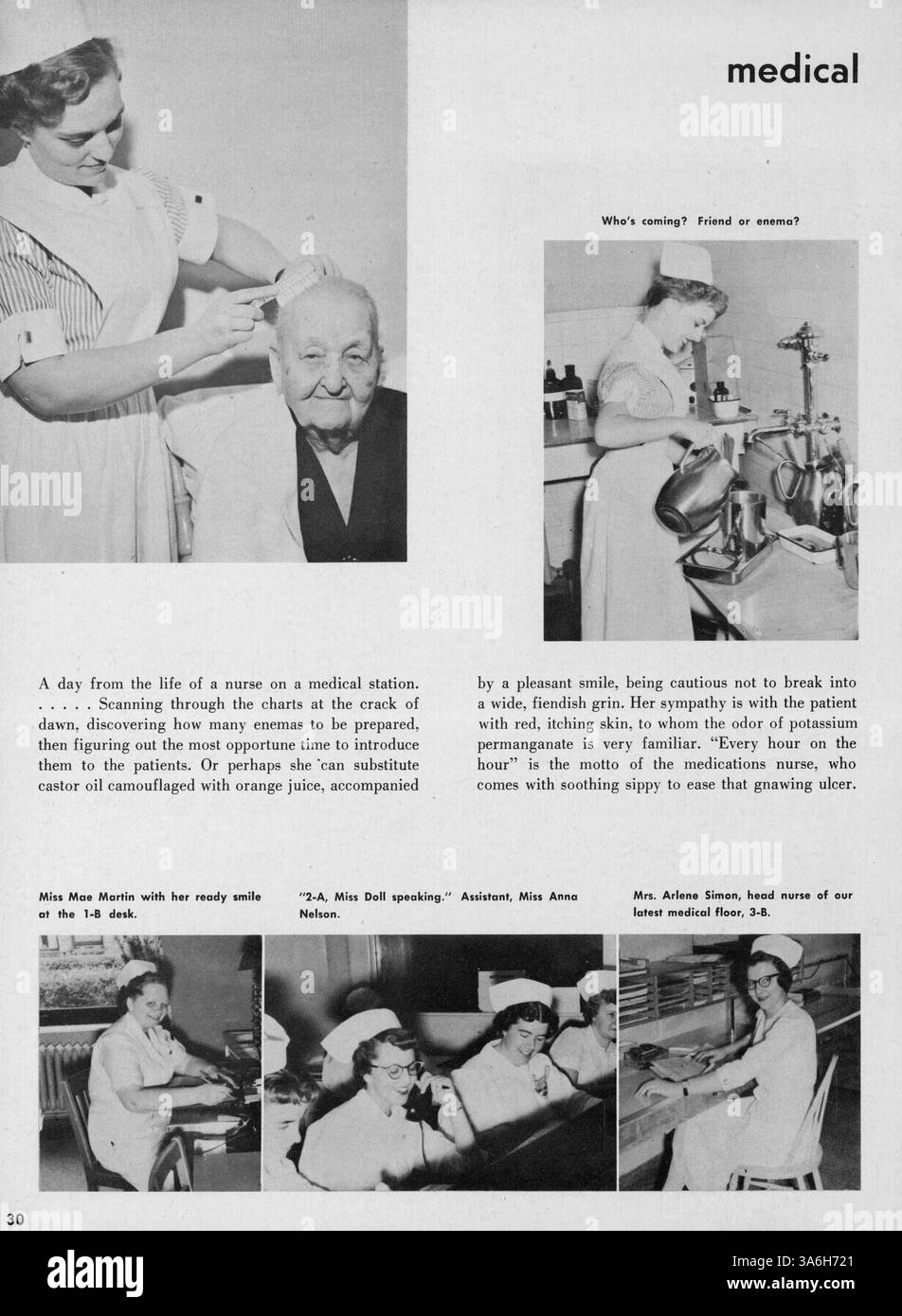 This Swedish Hospital School of Nursing yearbook from 1955 records the ...