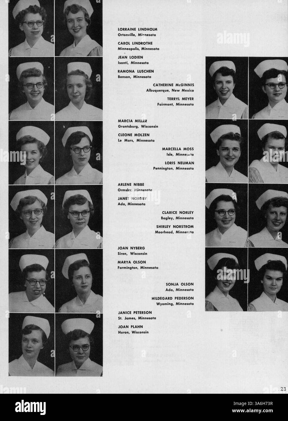 This yearbook from Swedish Hospital School of Nursing in 1955 features an overview of the 1954 ...