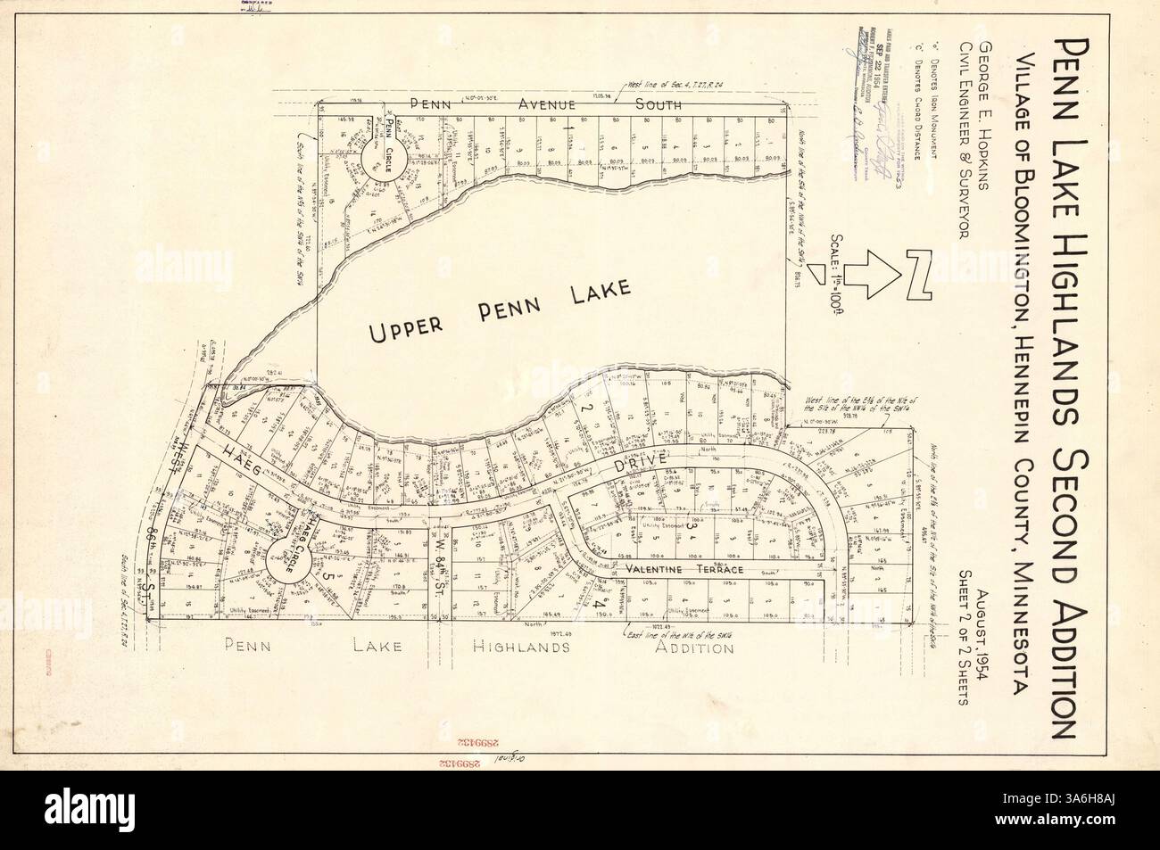 Penn lake highlands second addition is a residential development hi-res ...