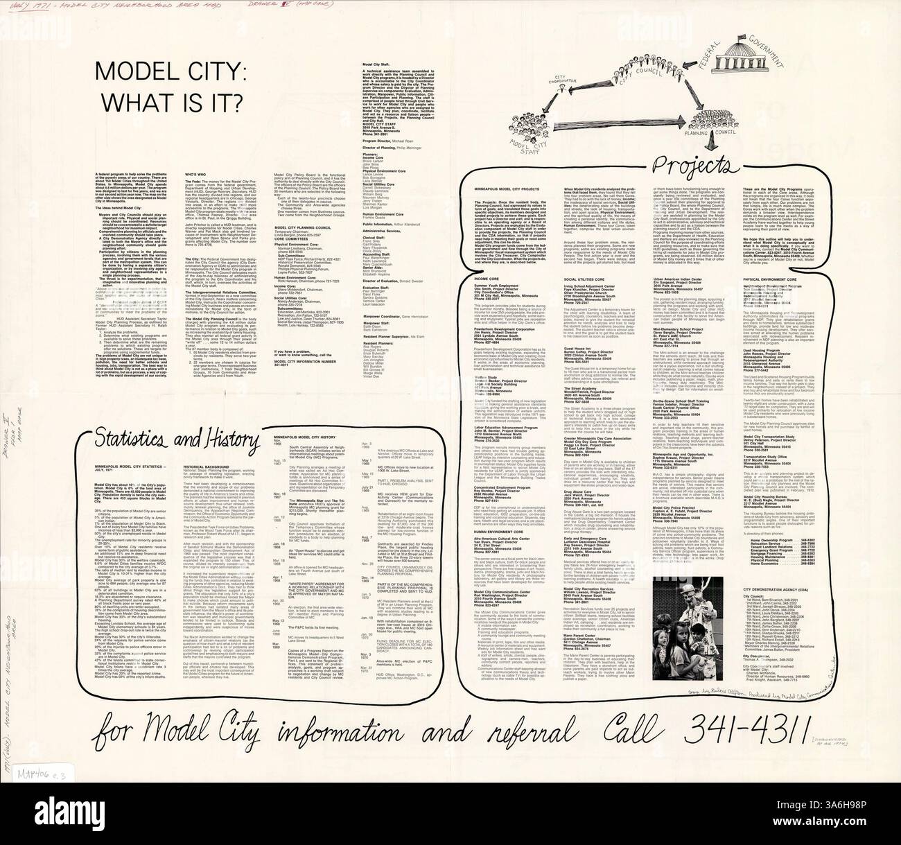 This map illustrates the urban renewal project area hi-res stock ...
