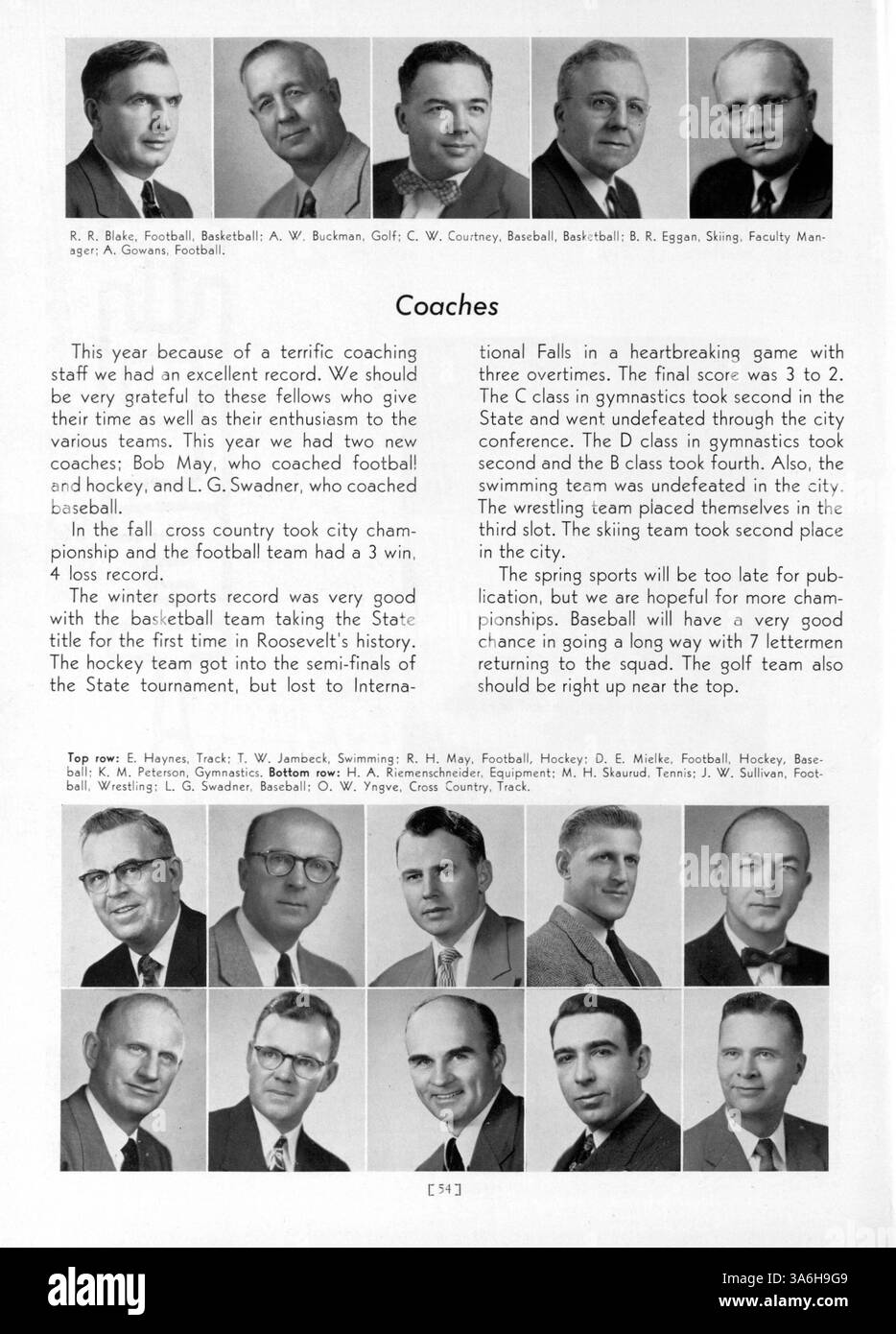The 1956 'Sagamore the Spirit of 56' yearbook from Roosevelt High ...