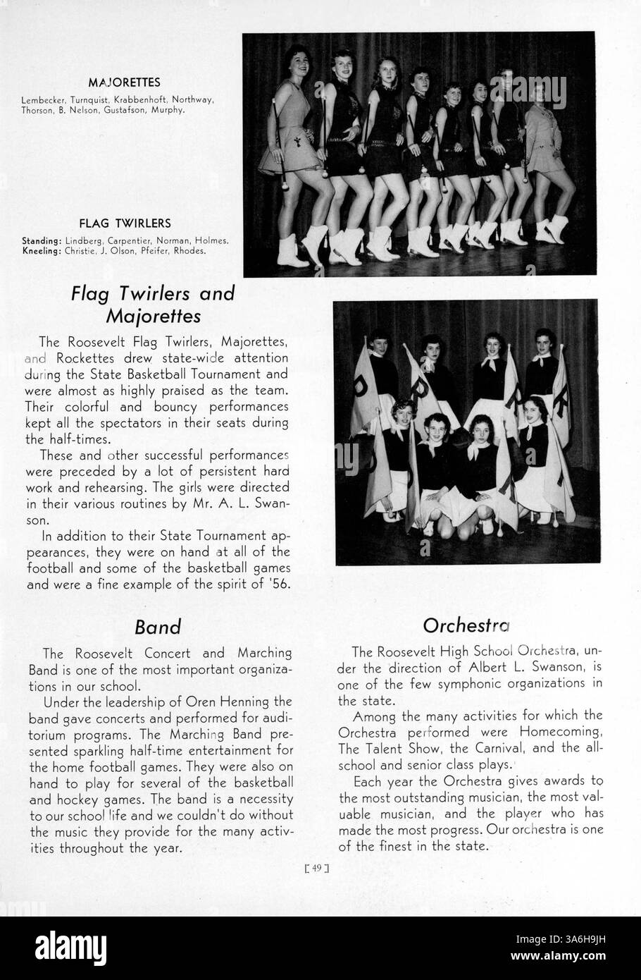 The 1956 'Sagamore the Spirit of 56' yearbook documents Roosevelt High ...