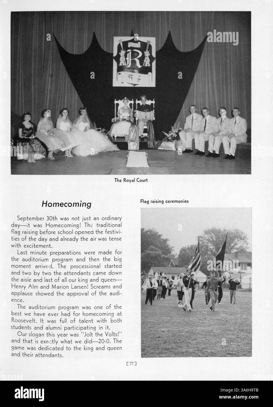 Provides a record of the 1955 1956 school year hi-res stock photography ...