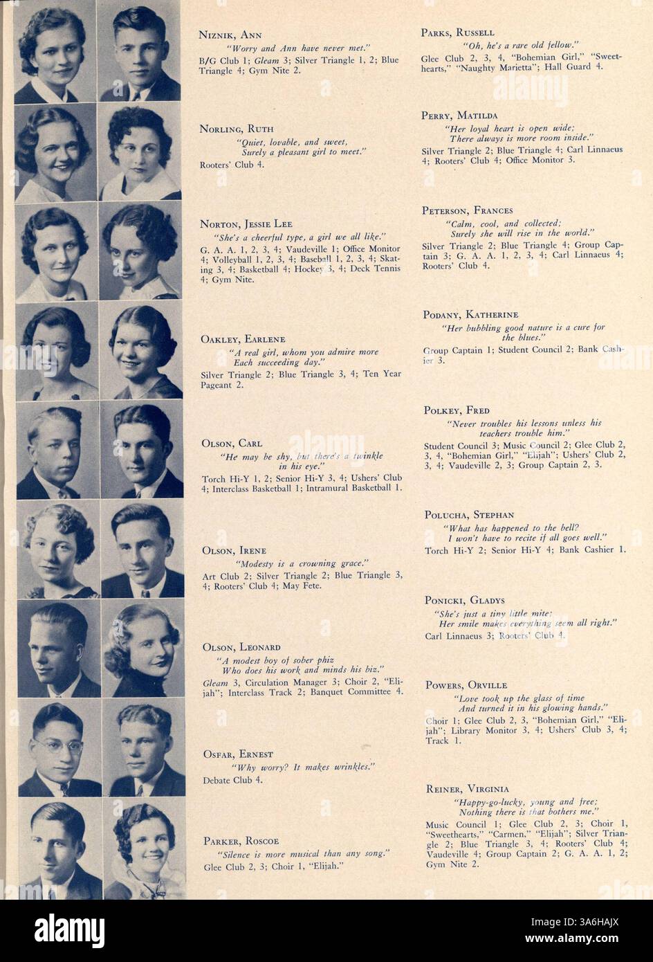 This 1936 'Wizard' yearbook from Edison High School provides a look ...