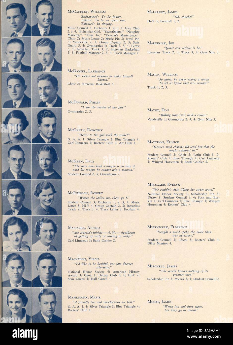 Yearbook from edison high school highlights the 1935 1936 school year ...