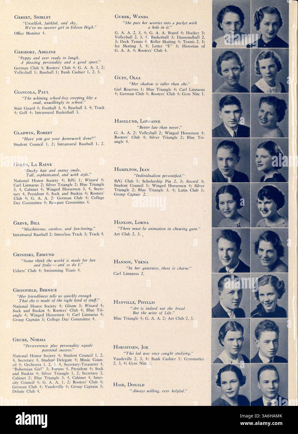 This 'Wizard' yearbook from Edison High School, 1936, provides a ...