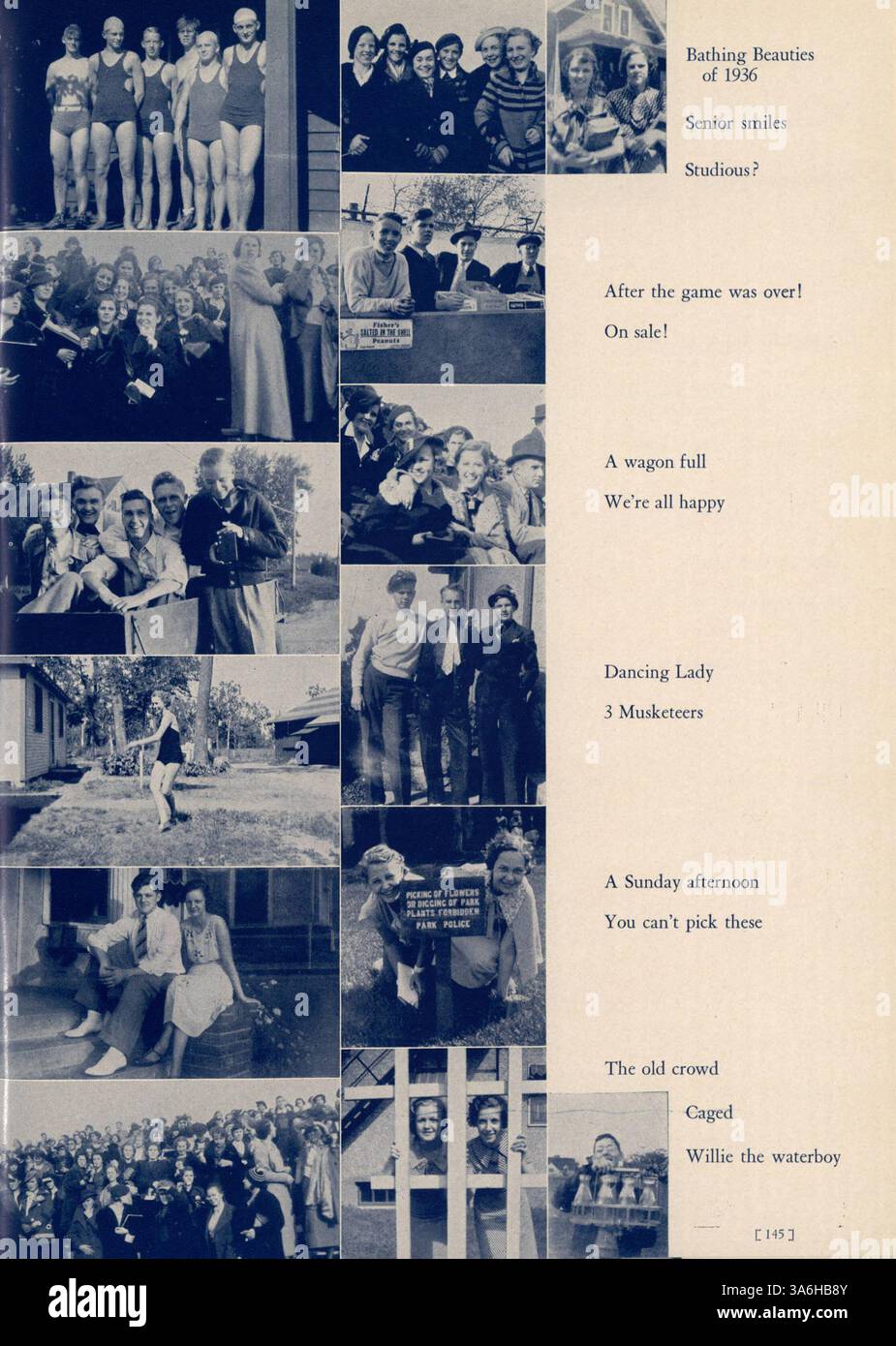 The 1936 'Wizard' yearbook from Edison High School captures the key ...