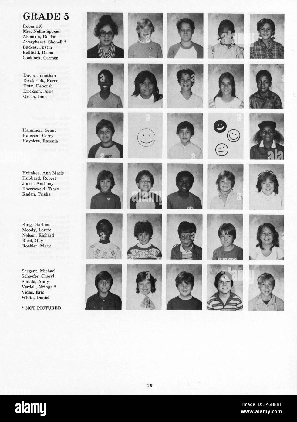 Yearbook from waite park elementary includes portraits of students hi ...