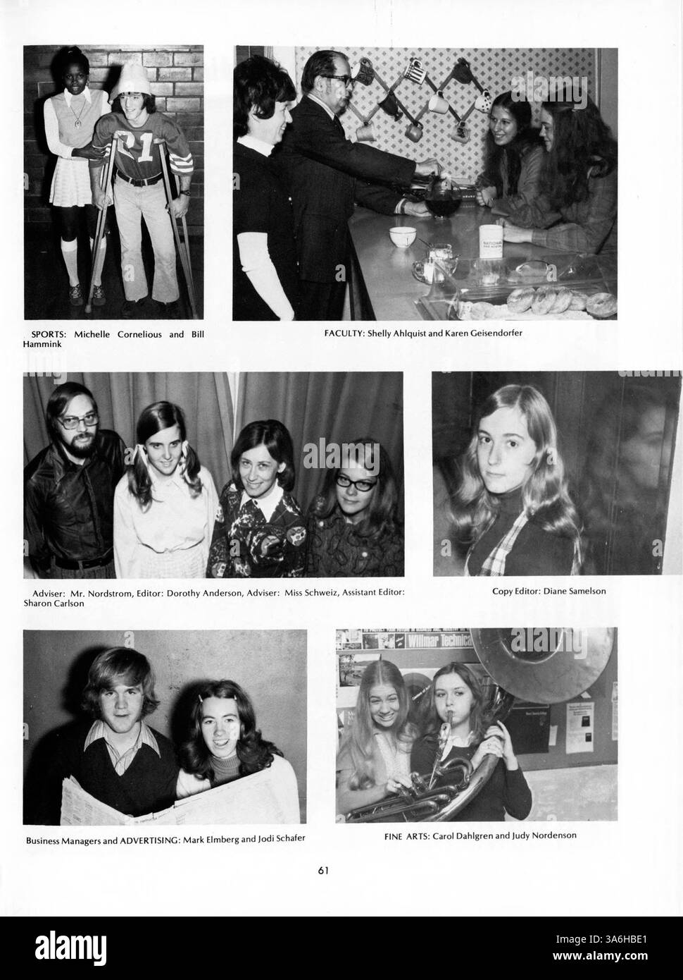 Minnehaha Academy’s 1973 Antler Yearbook includes student portraits ...