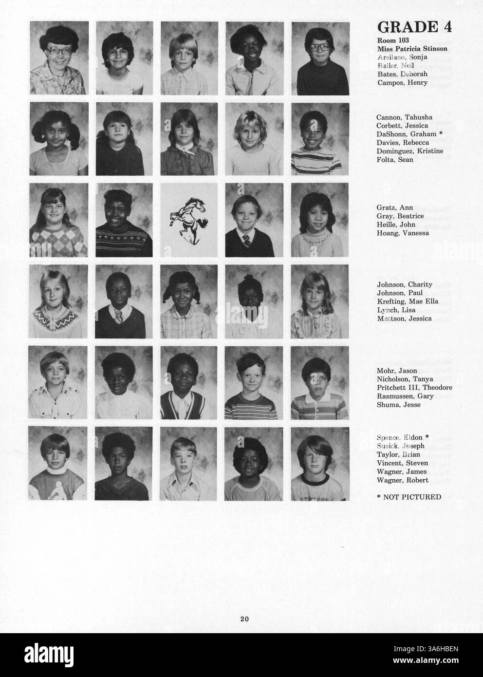 The 1984 yearbook from waite park elementary documents student a hi-res stock photography and ...
