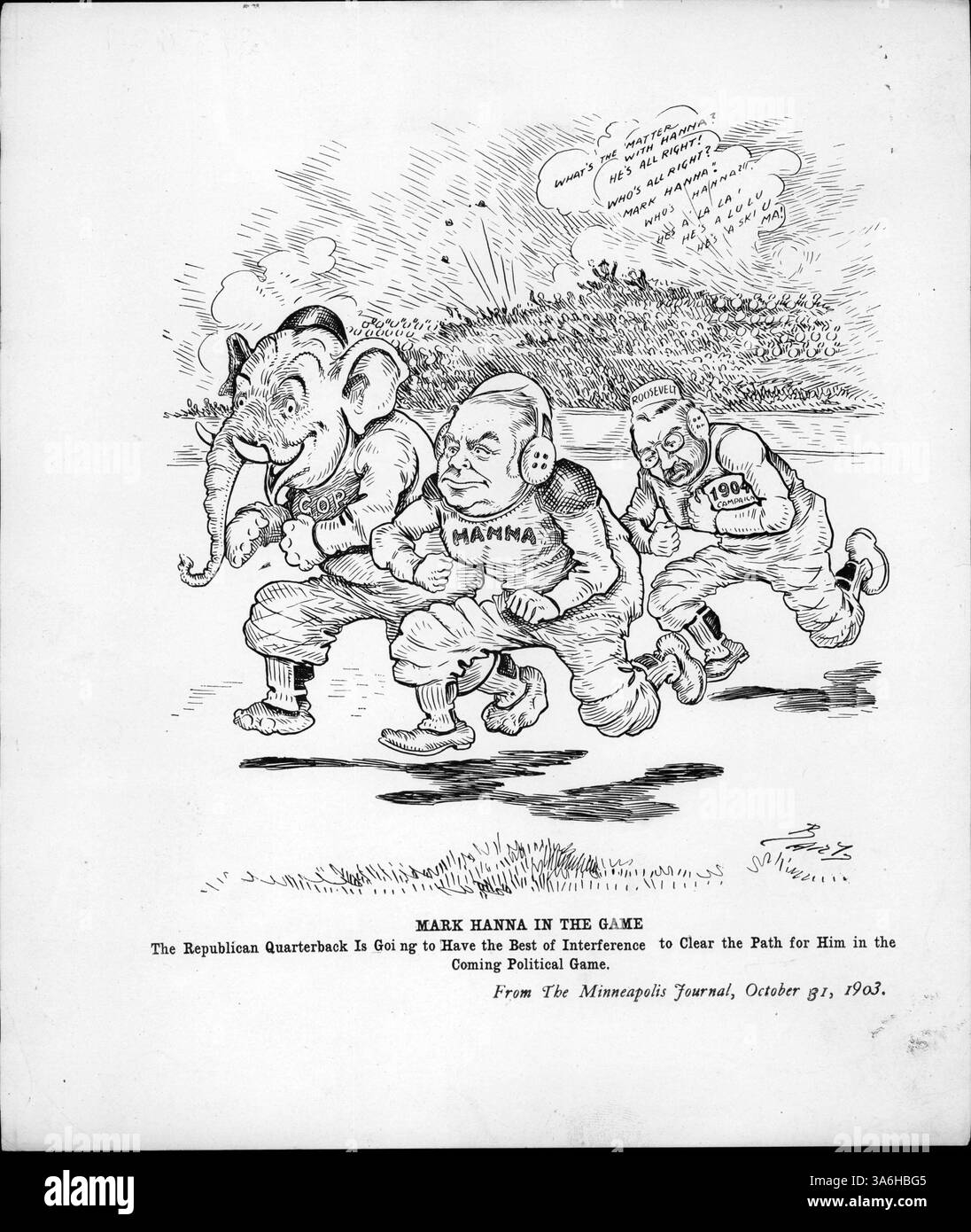 Mark hanna slogan hi-res stock photography and images - Alamy