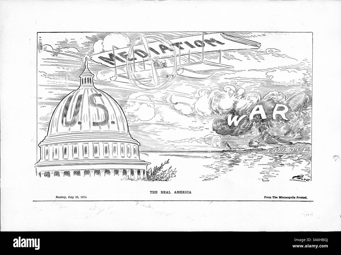 Cartoons assassination franz ferdinand Black and White Stock Photos ...