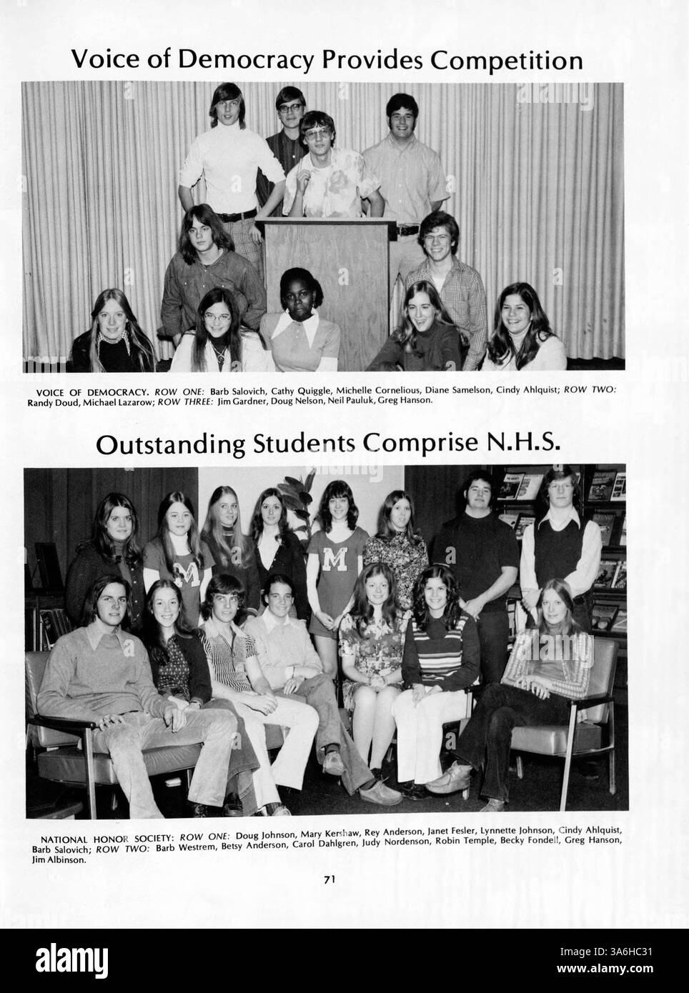 The 1973 Antler Yearbook from Minnehaha Academy features student ...