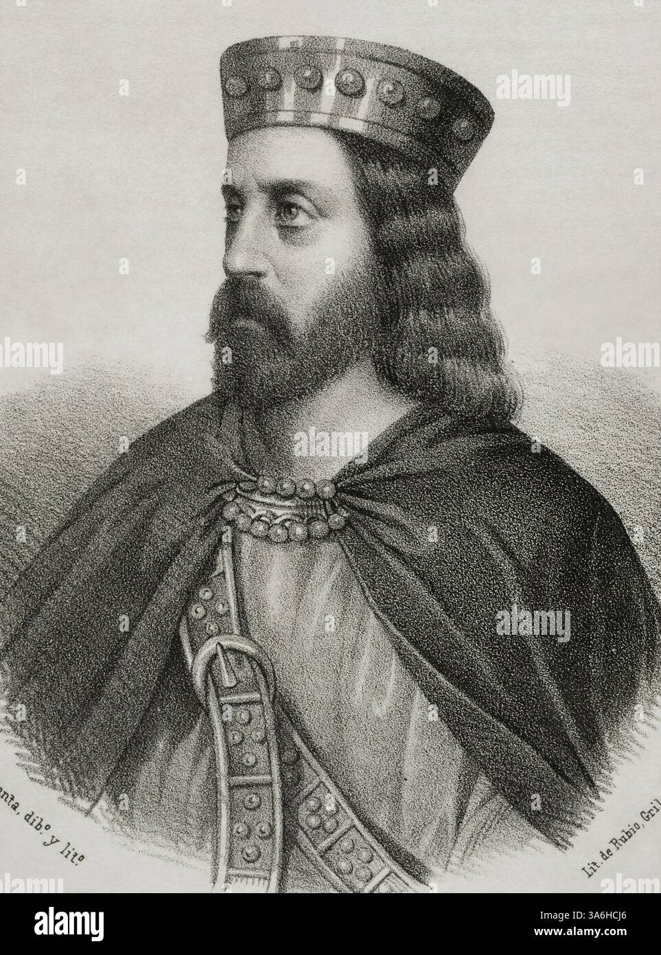 Alfonso I of Asturias, called the Catholic (693-757). King of Asturias ...