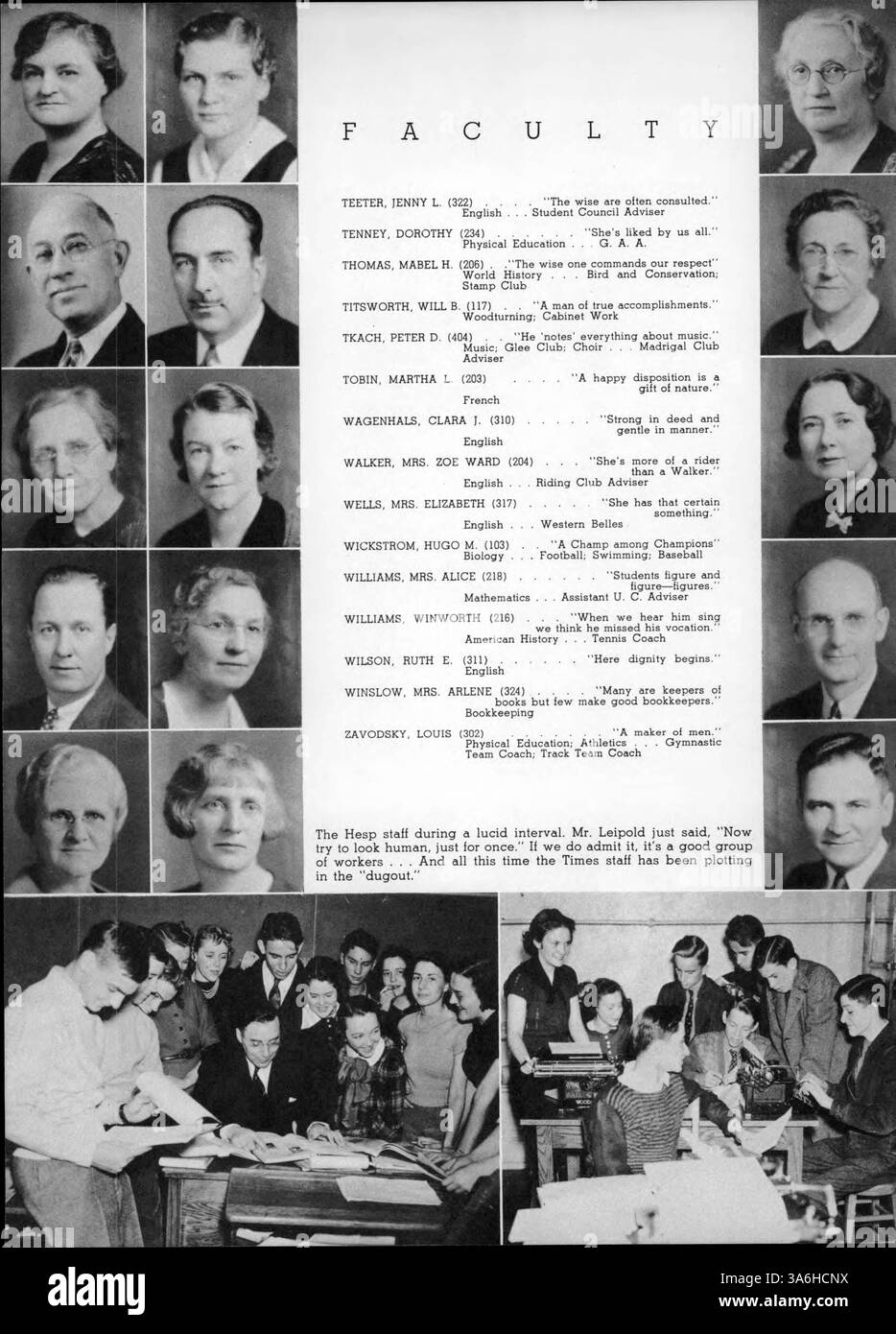 The 1938 West High Hesperian yearbook documents the academic, athletic ...