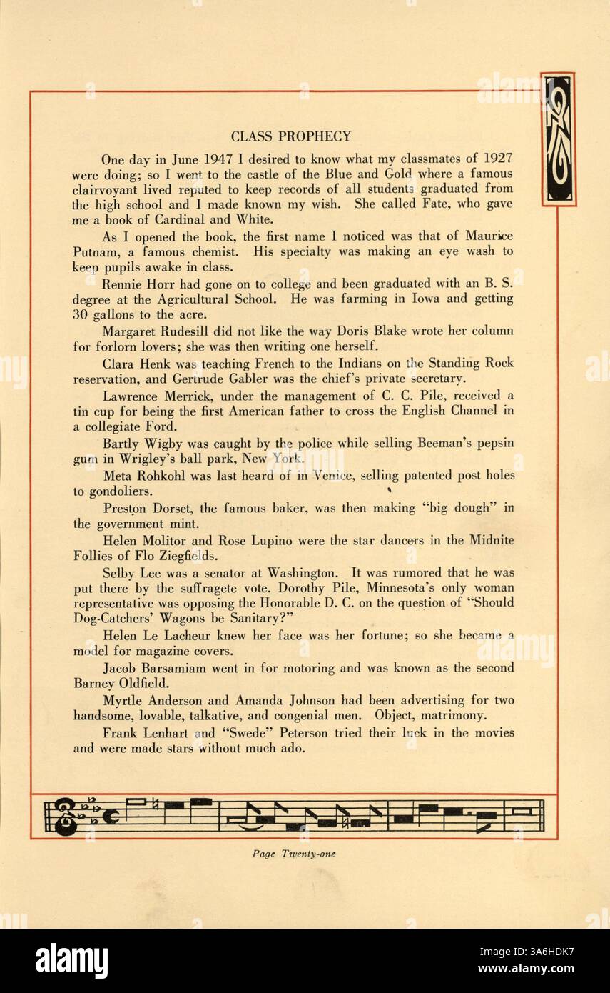 The 1927 Marshall Yearbook details the major events of the 1926-1927 ...