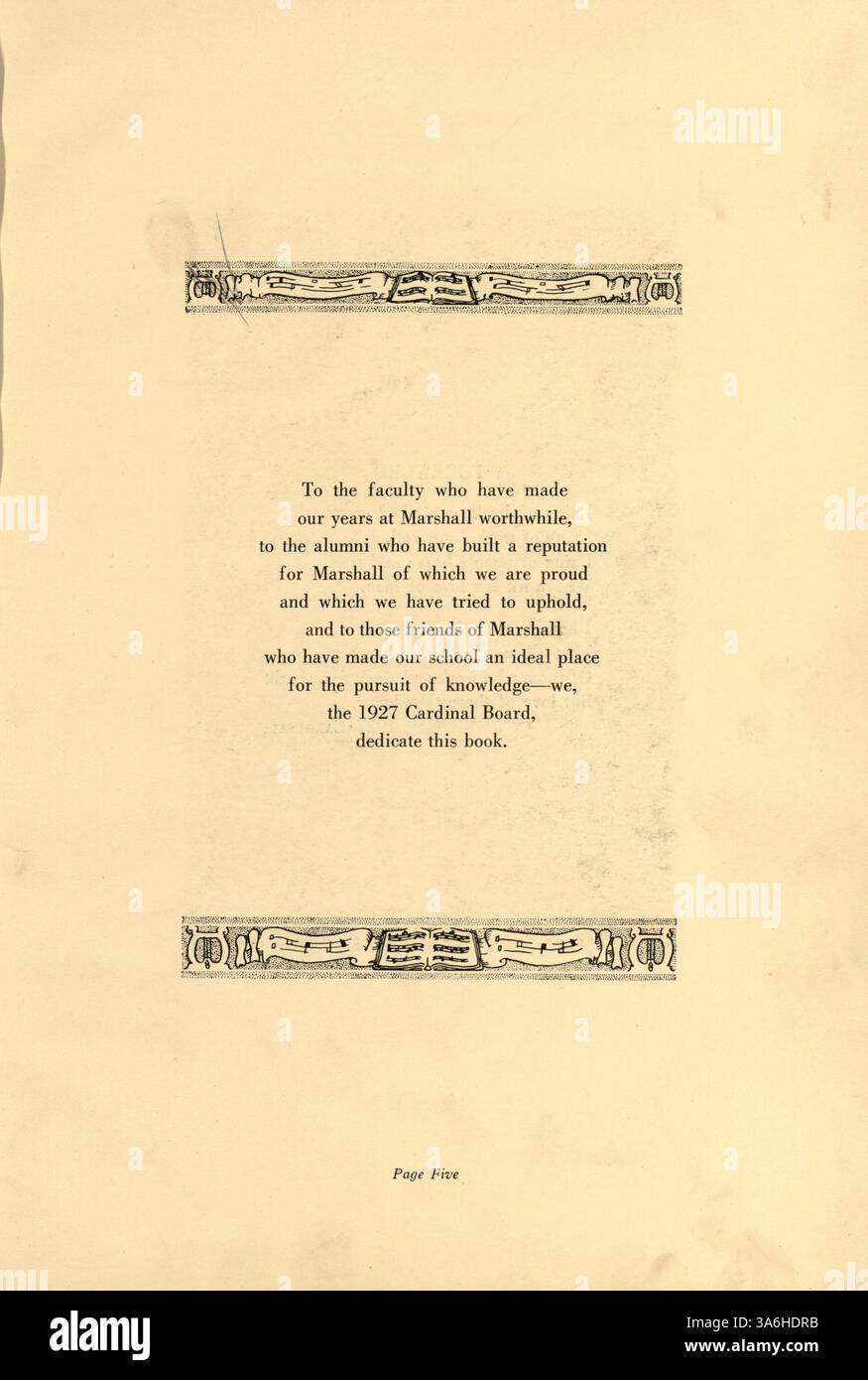 The 1927 Marshall Yearbook presents a detailed look at the students ...