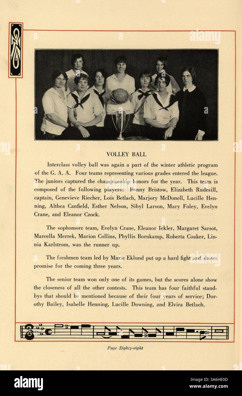 The 1927 Marshall High School yearbook, Cardinal, records the events ...