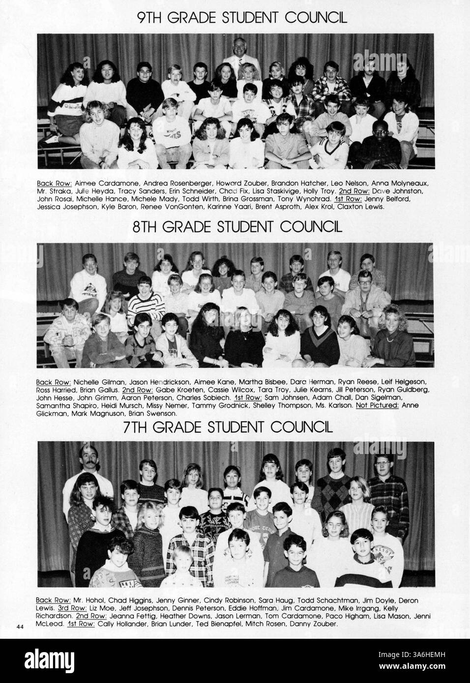 The 1988 yearbook from Hopkins North Junior High showcases students, faculty, athletics, clubs ...