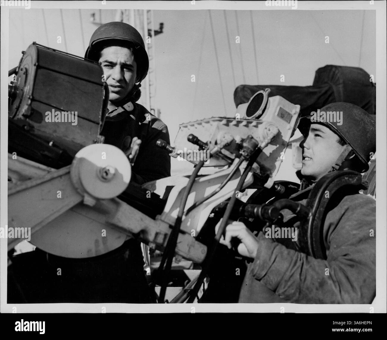 Coast Guardsmen Hyman H. G. Frangi and John E. Perry were stationed on ...