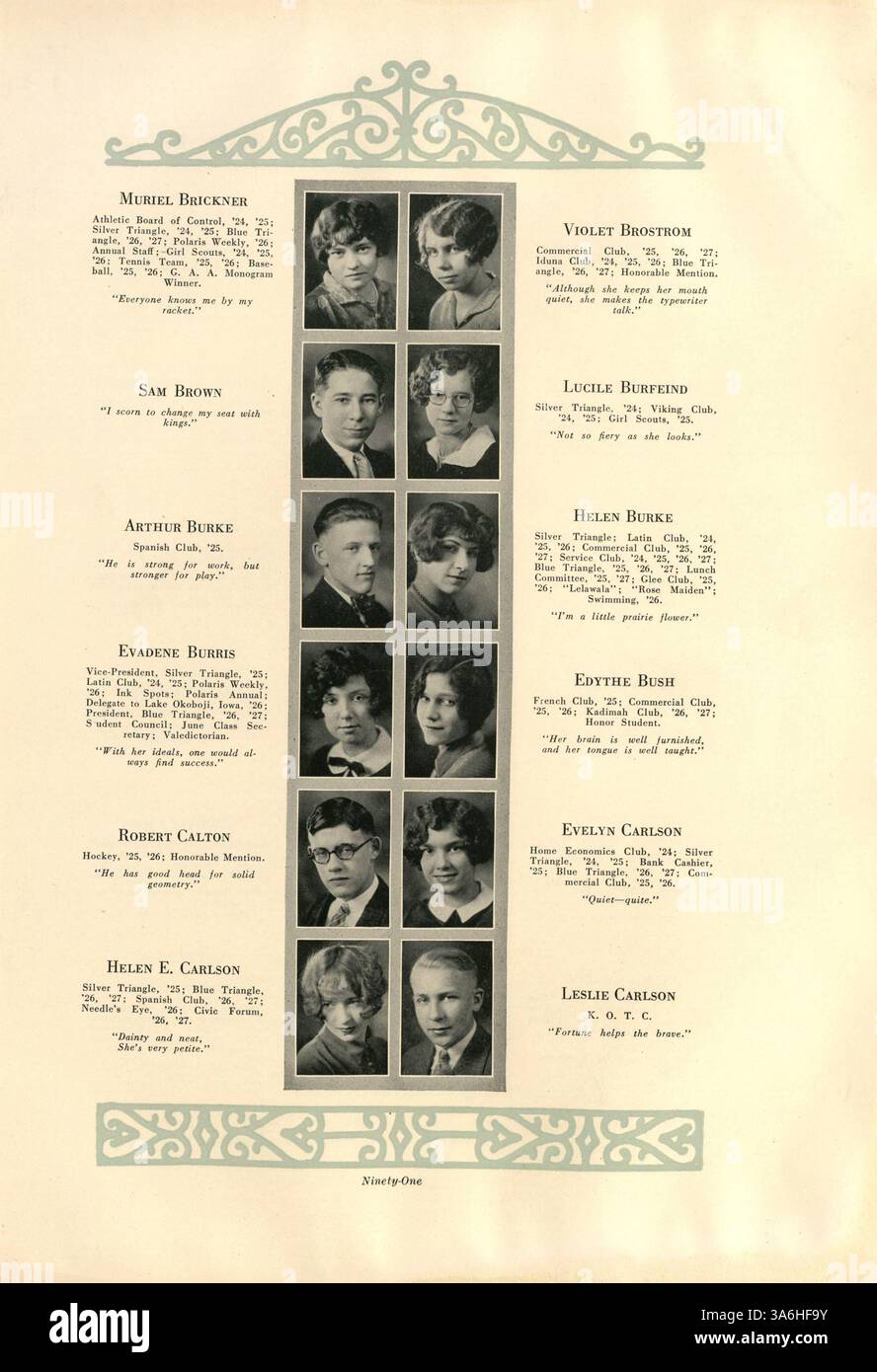 This 1927 'Polaris' yearbook from North High School documents the ...